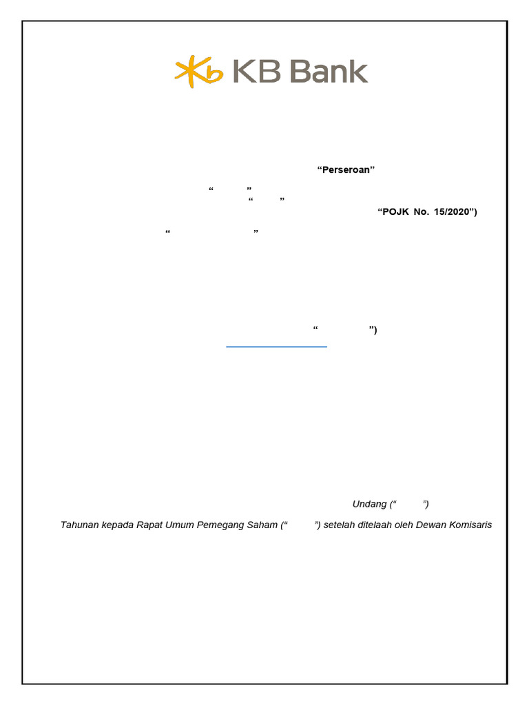 Panggilan RUPST - 06052025 - INDO | PDF