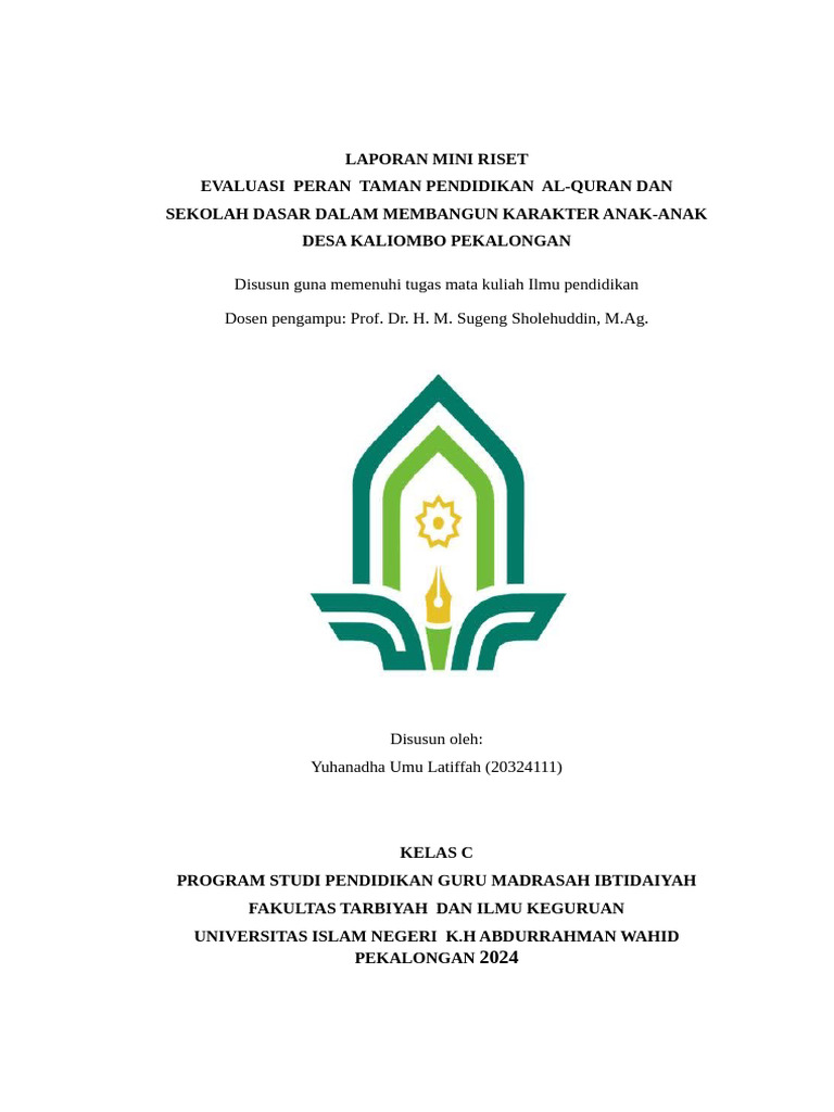 LAPORAN RISET SKALA KECIL ILPEN | PDF