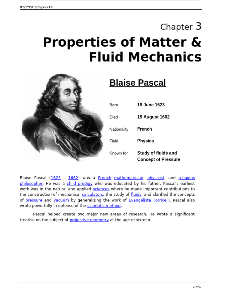 03 Properties of Matter | PDF | Buoyancy | Young's Modulus