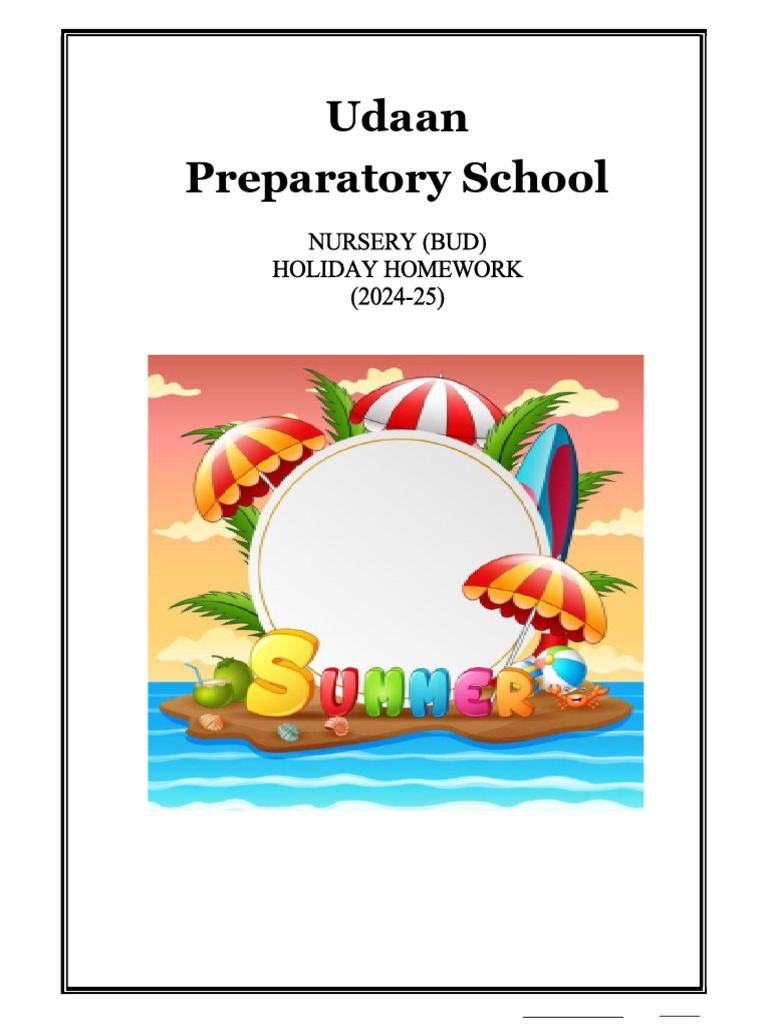 Holiday Homework 2024-25 | PDF