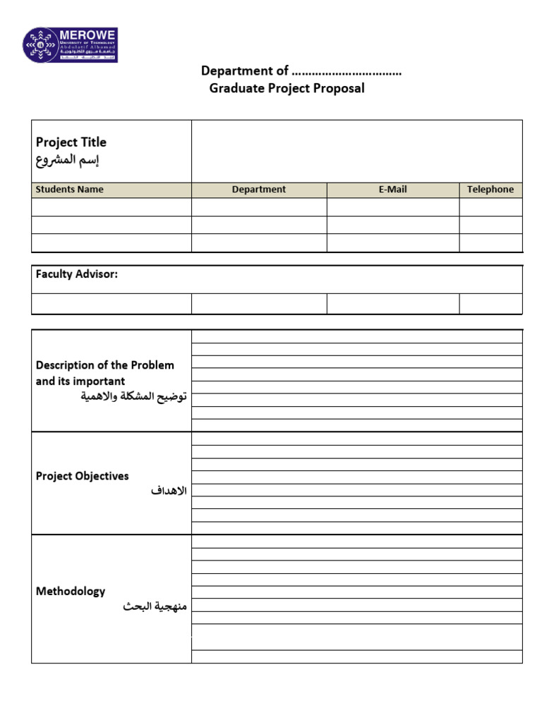 Graduate Project Proposal. | PDF