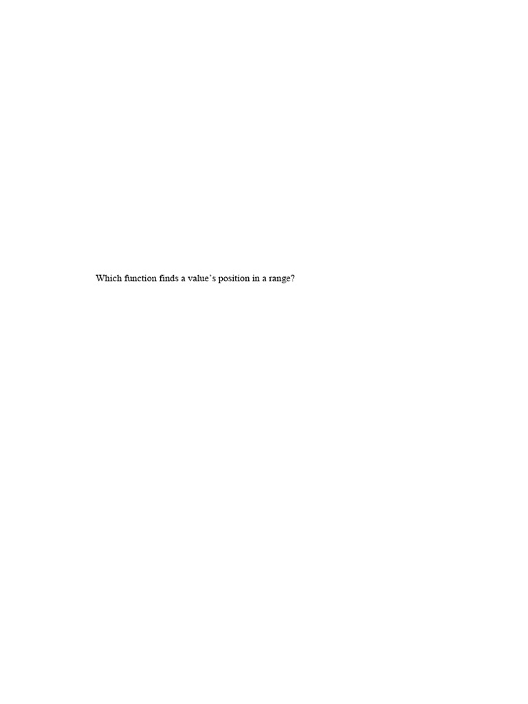 Advanced Excel MCQs and Answers | PDF | Microsoft Excel | Software