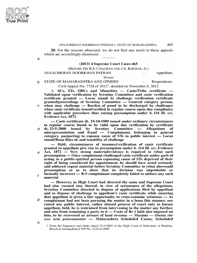 TP 2013 4 SCC 465 489 Senvikramajit Gmailcom 20250523 111610 1 25 | PDF ...