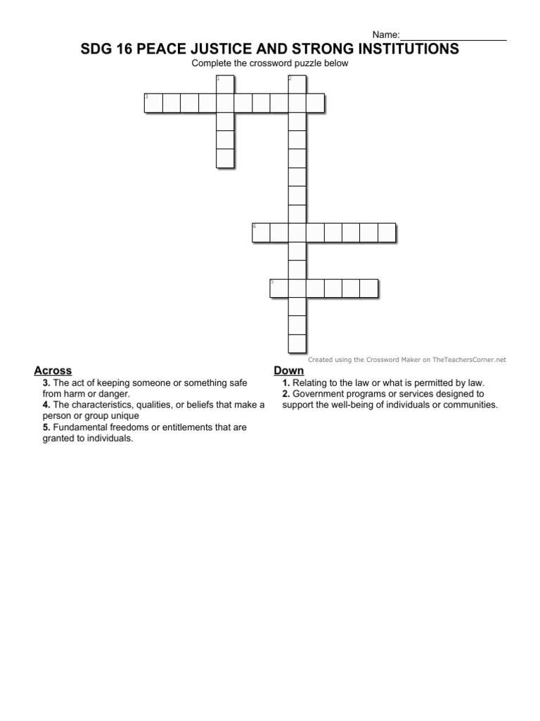 SDG 16 Peace Justice Institutions | PDF