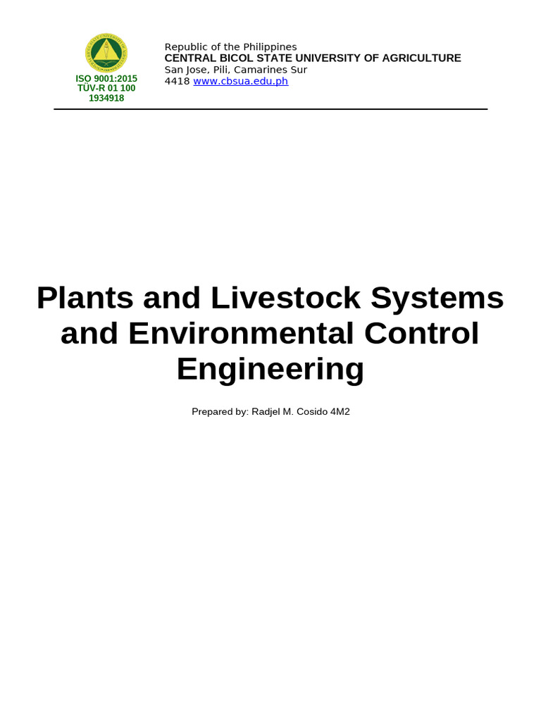 ABE 123 Assignments | PDF