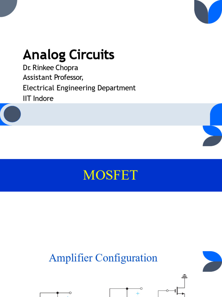 Ee204 l24 and l26 Mosfet | PDF | Amplifier | Mosfet