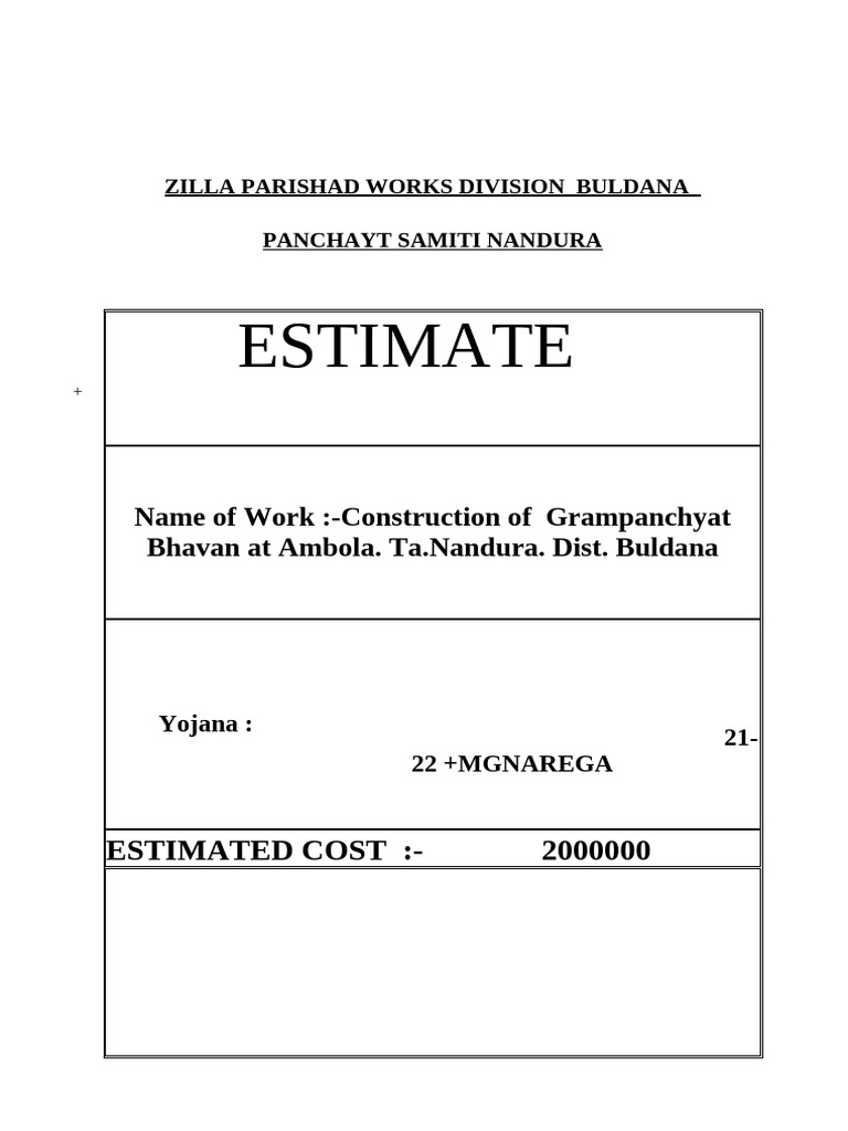 G P Bhavan Ambola 2022.23 | PDF | Concrete | Masonry