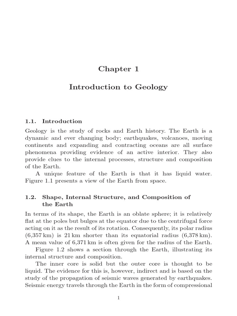 Introduction to Earth Geology Basics | PDF | Rock (Geology) | Igneous Rock