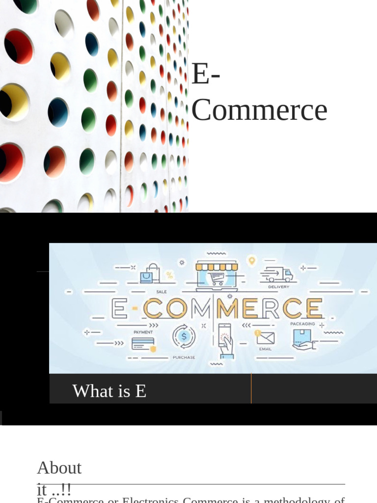Ilide - Info e Commerce PPT Basics PR | PDF | E Commerce | Online Shopping
