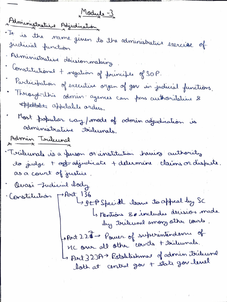 Module 3, 4 and 5 Admin Law | PDF