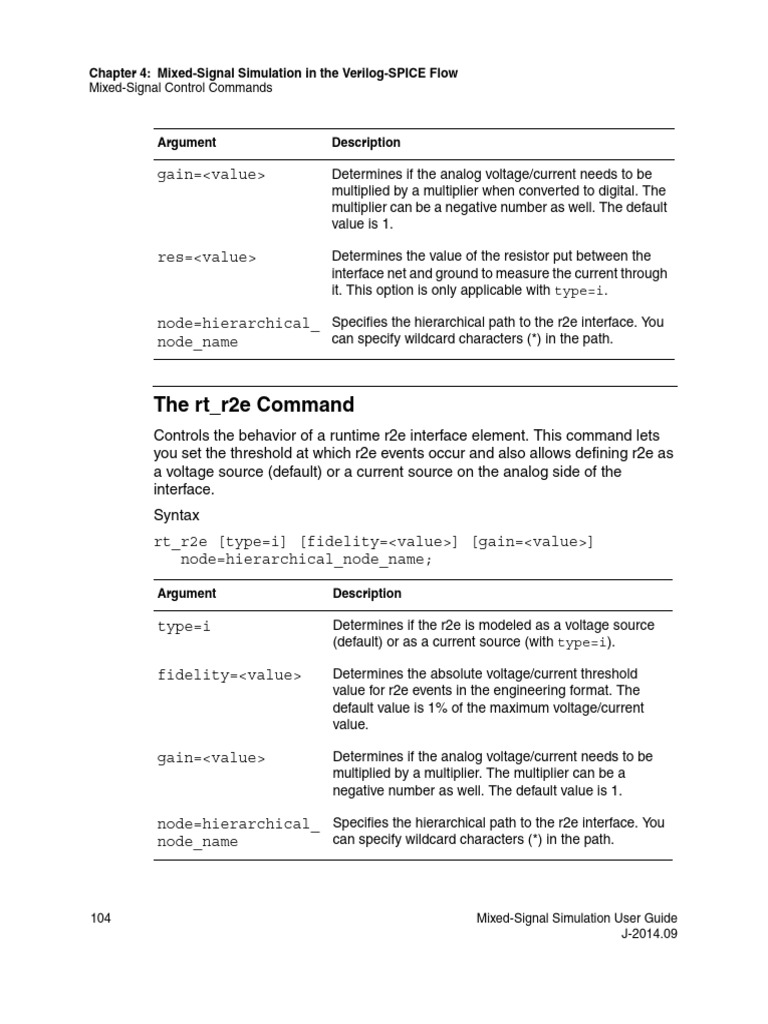 Mixed-Signal Simulation Commands Guide | PDF | Voltage | Electronic ...