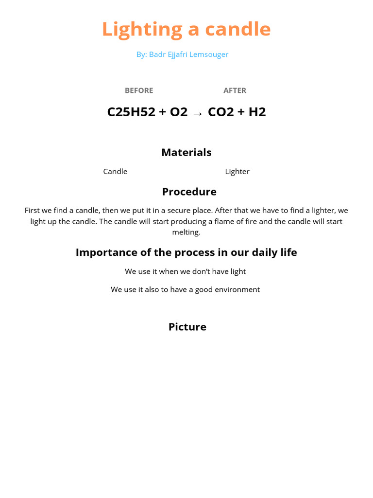 Lighting A Candle | PDF