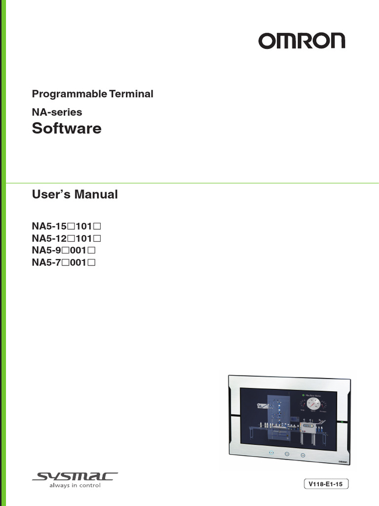 v118 Na Series Programmable Terminal Software Users Manual en | PDF | Online And Offline | Software