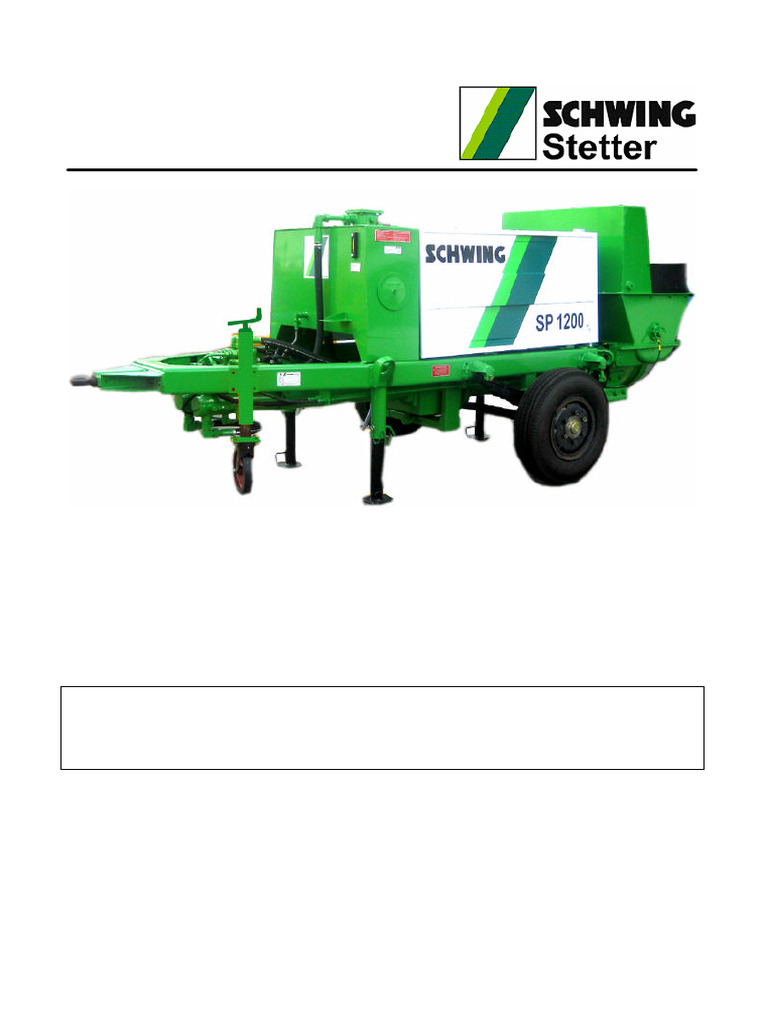 SP1200 - Operating Manual | PDF | Pump | Engines