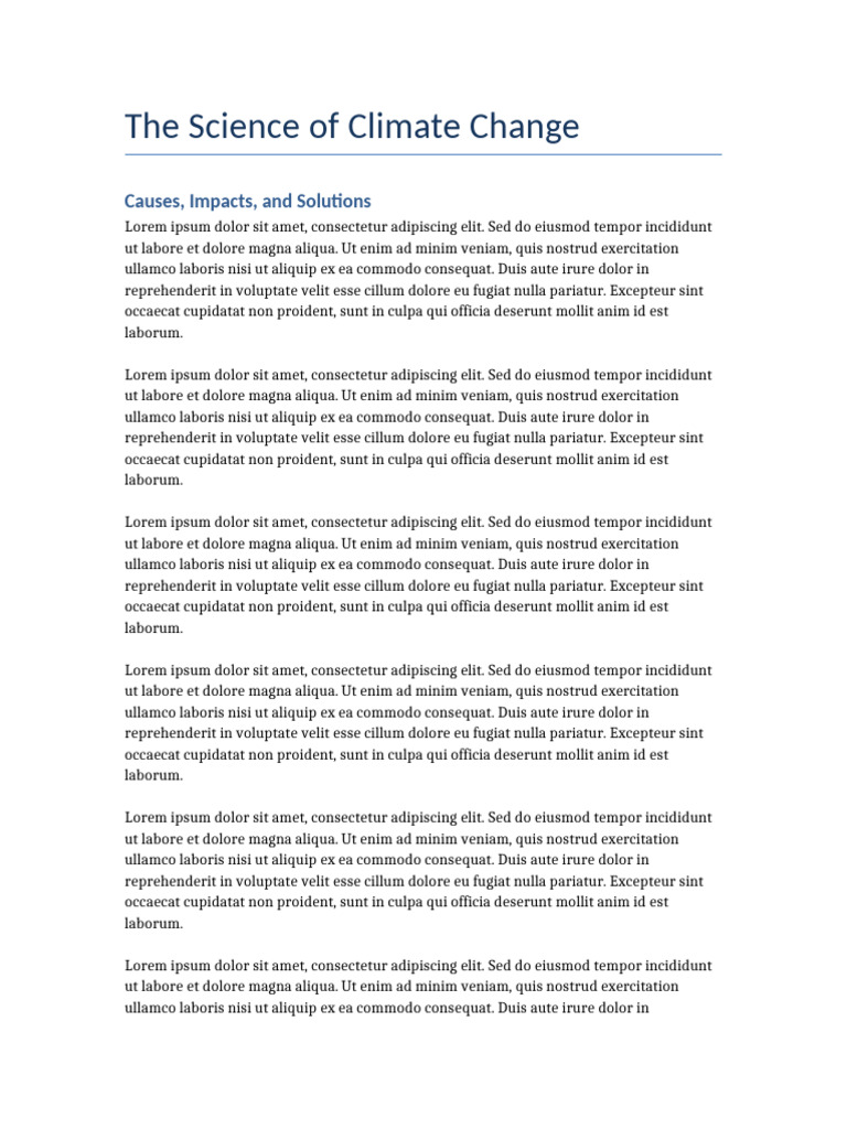 The Science of Climate Change | PDF