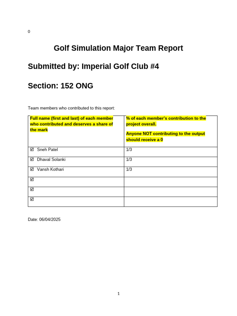Major Team Project Report | PDF | Decision Making | Pricing