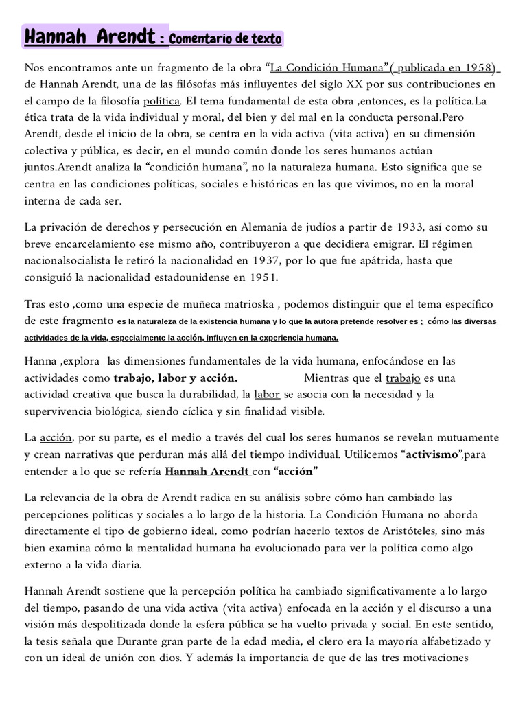 Hanna Arendt | PDF | Hannah Arendt | Platón