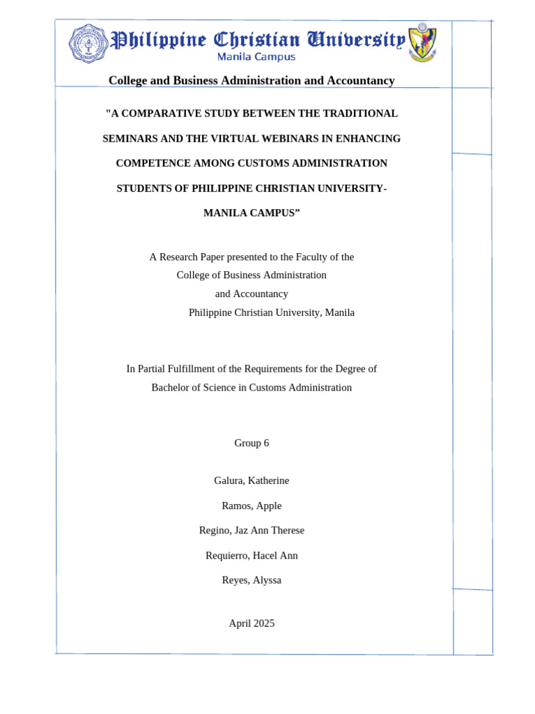 Group 6 Imrad Thesis (Print) | PDF | Learning | Human Communication