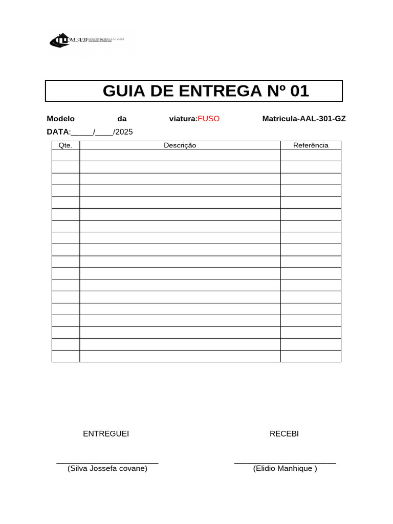 Guia Entrega | PDF
