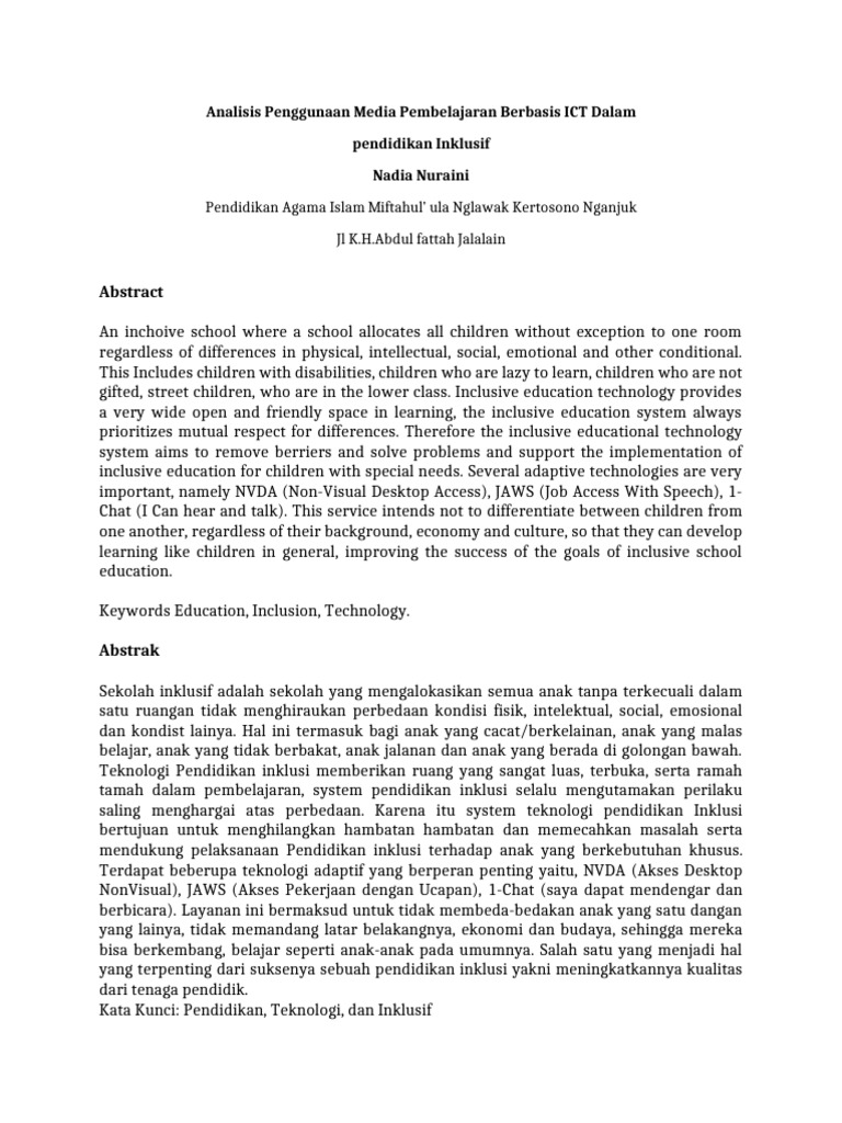 Analisis Penggunaan Media Pembelajaran Berbasis ICT Dalam | PDF