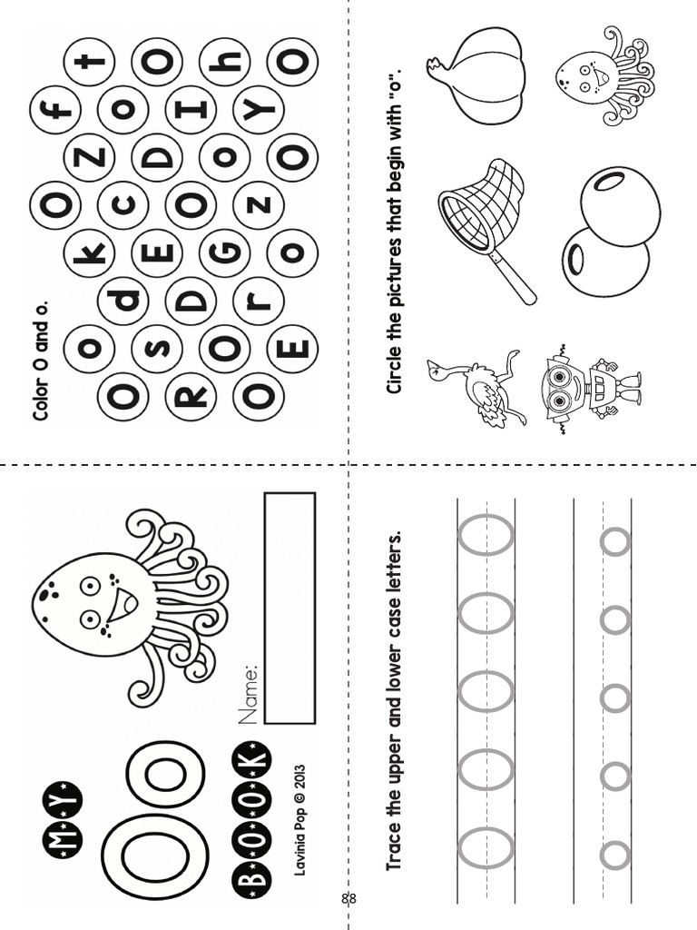 Letter O Cutout | PDF