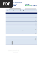 Mini Nutritional Assessment | PDF