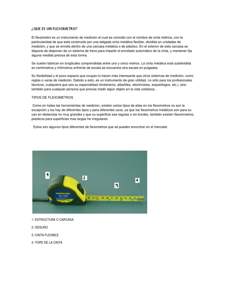 Que Es Un Flexometro | PDF | Balanza | Celsius