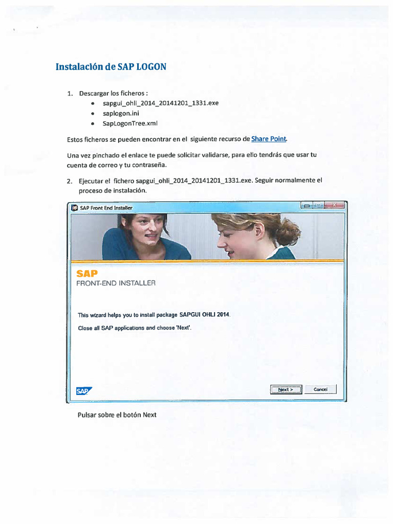 Instalacion SAP LOGON | PDF
