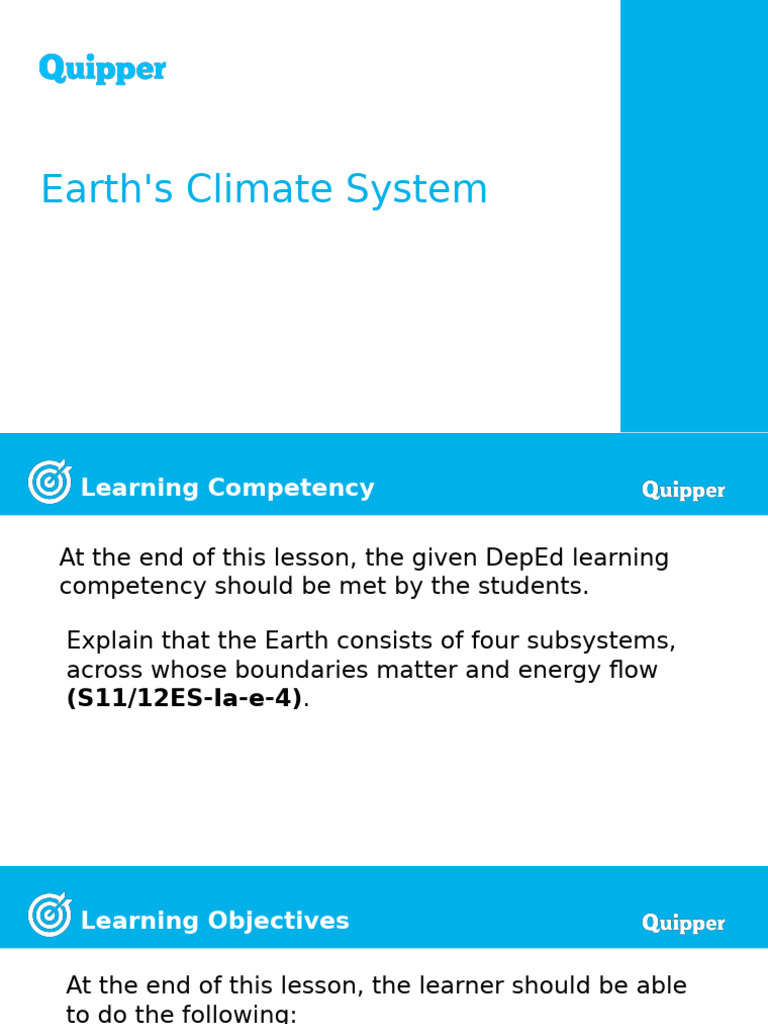 Earths Climate System | PDF | Climate | Earth