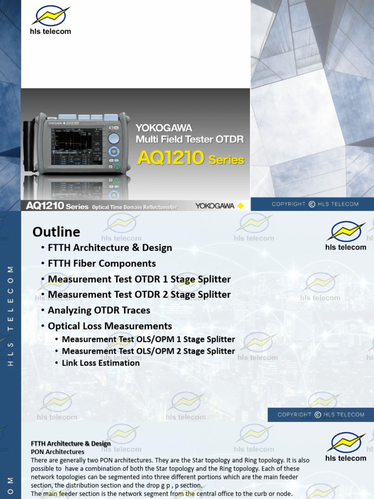 FTTH Network Optimization Guide | PDF | Fiber To The X | Wavelength ...