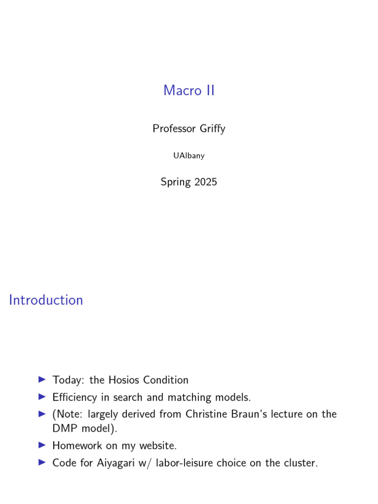 Lecture22 HosiosCondition | PDF | Unemployment | Employment