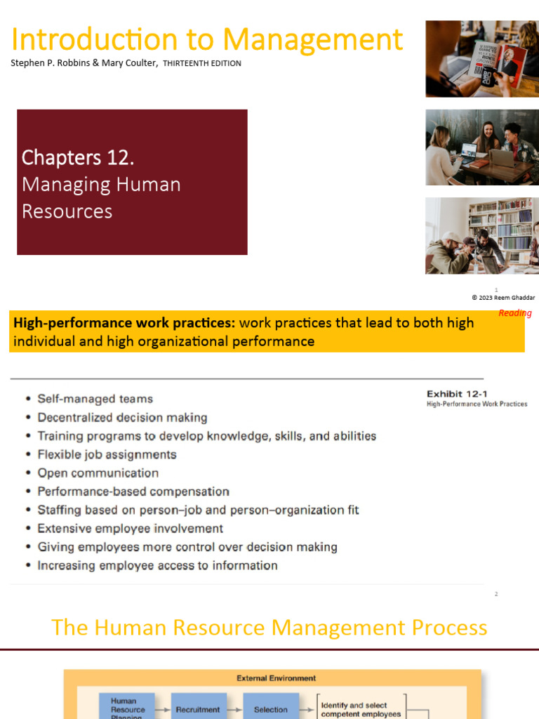 Chapter Twelve. Managing Human Resources | PDF | Recruitment | Employment