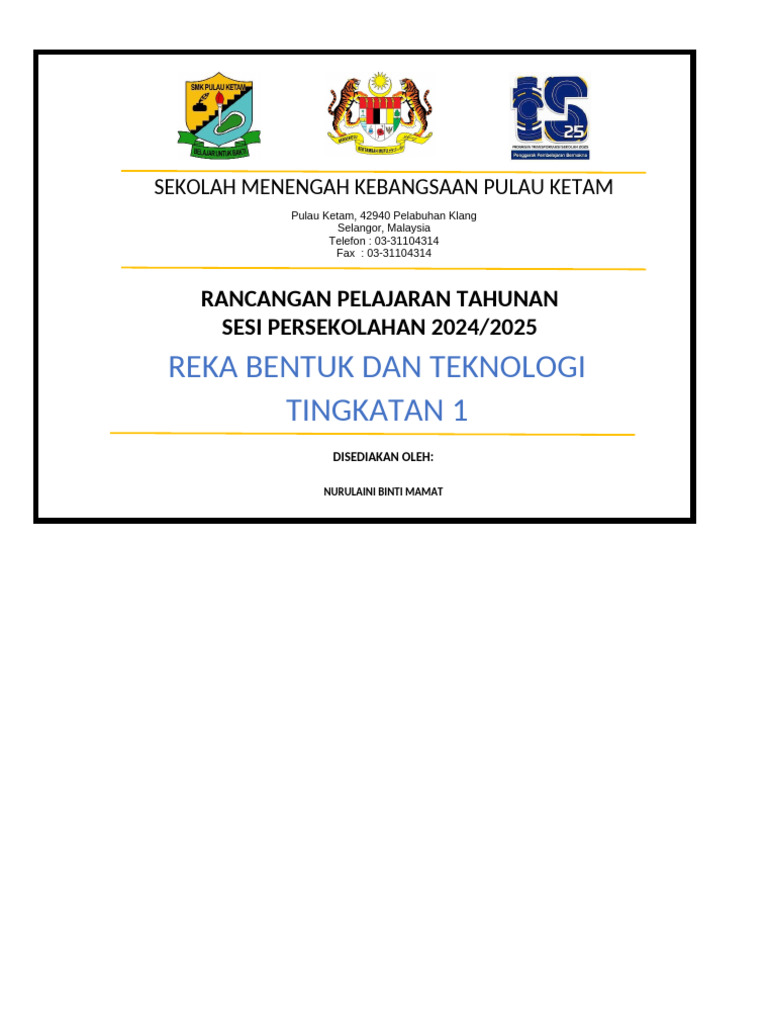 Cover Page RPT 2024 | PDF