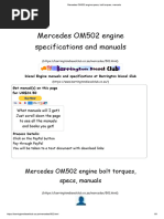 Mercedes ADE 366 Specs, Bolt Torques and Manuals | PDF | Rotating ...