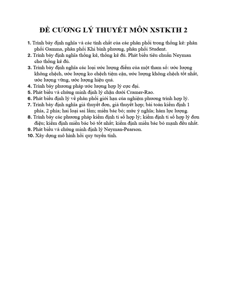 Lý Thuyết Vyb | PDF