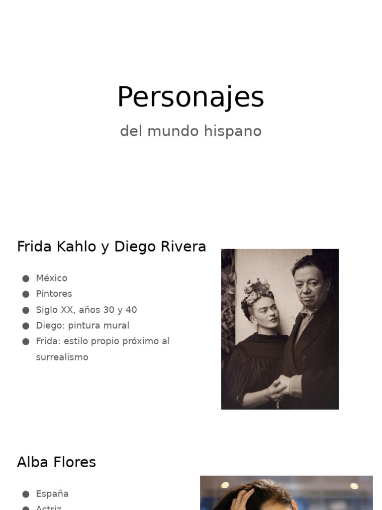 Personajes Clave de la Herencia Hispana | PDF | México | España