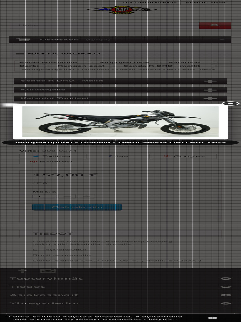 Tehopakoputki - Gianelli - Derbi Senda DRD Pro 06 | PDF