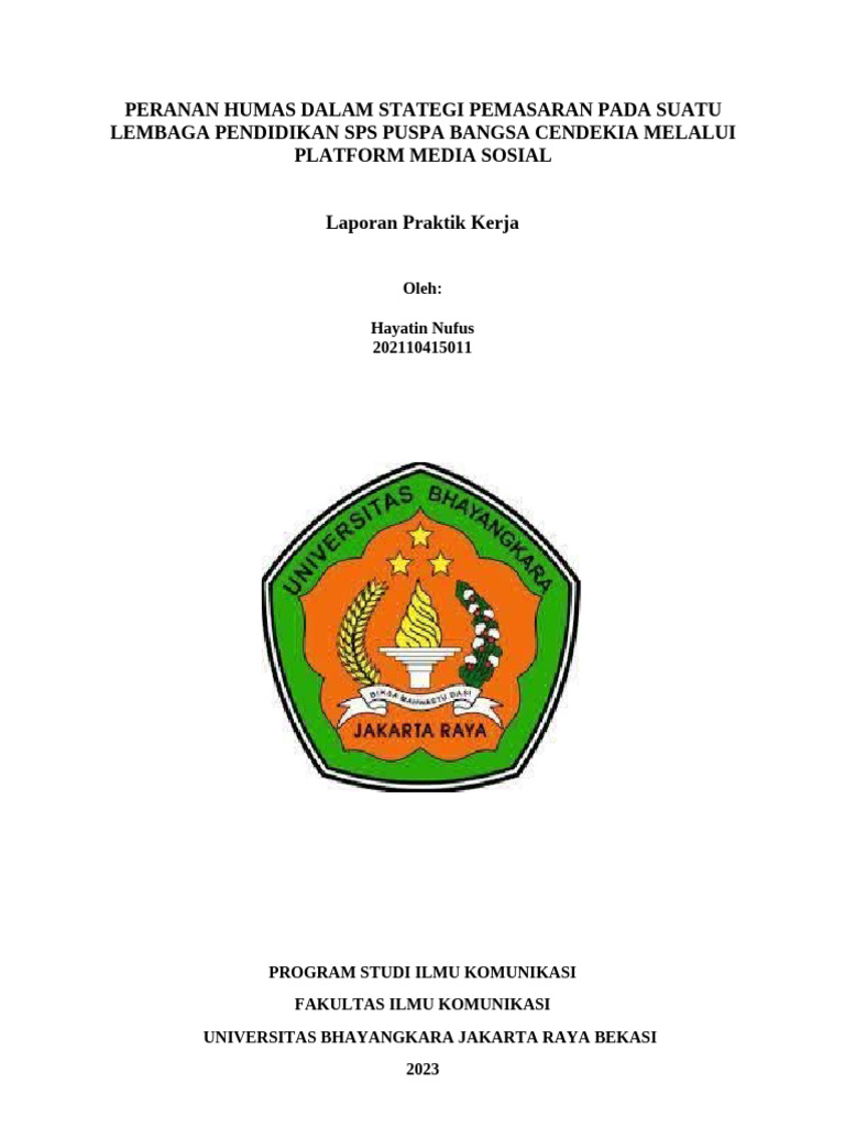 Laporan Praktik Hayatin Nufus Revisi | PDF