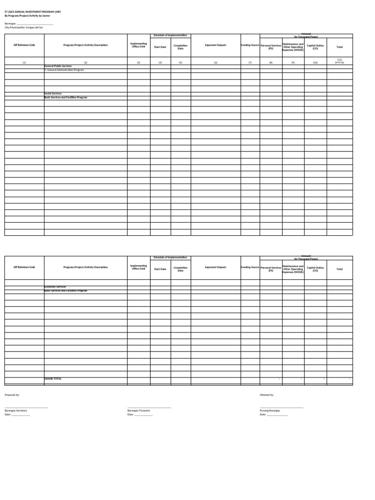 Barangay Workshop Materials - Revised Blank | PDF | Expense | Taxes