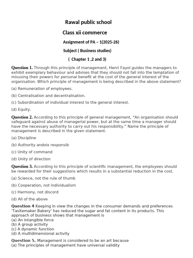 Assignment of Xii C BST | PDF | Incandescent Light Bulb | Business