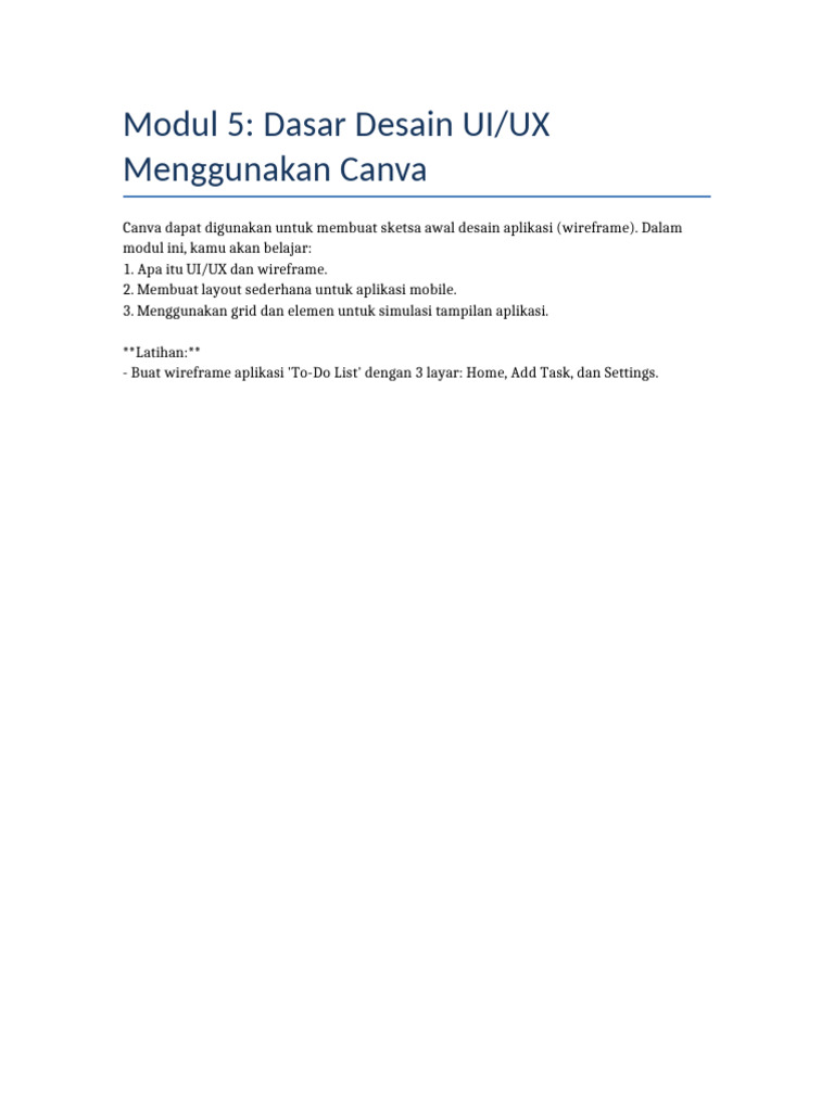 Modul 5 UIUX Canva | PDF