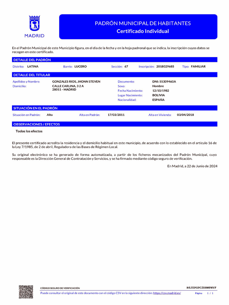 Residential Address Proof File Version 13 | PDF