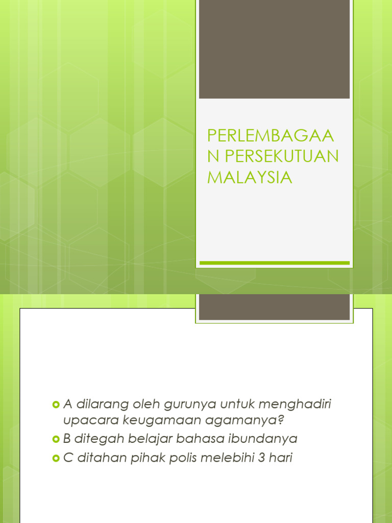 Bab - 4 Perlembagaan Persekutuan | PDF