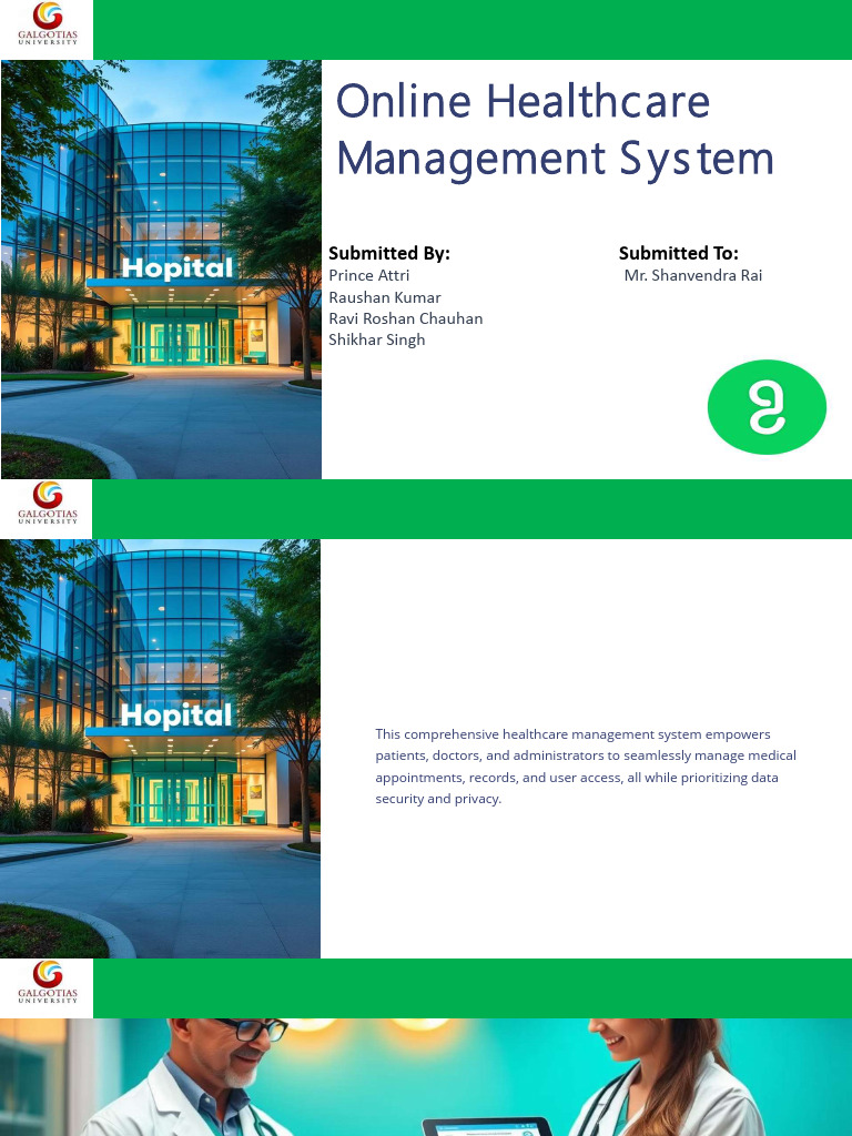 Online Healthcare Management System | PDF | Medical Prescription ...