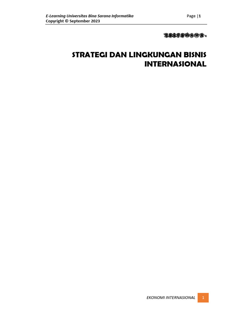 Modul Ekonomi Internasional - P14 | PDF