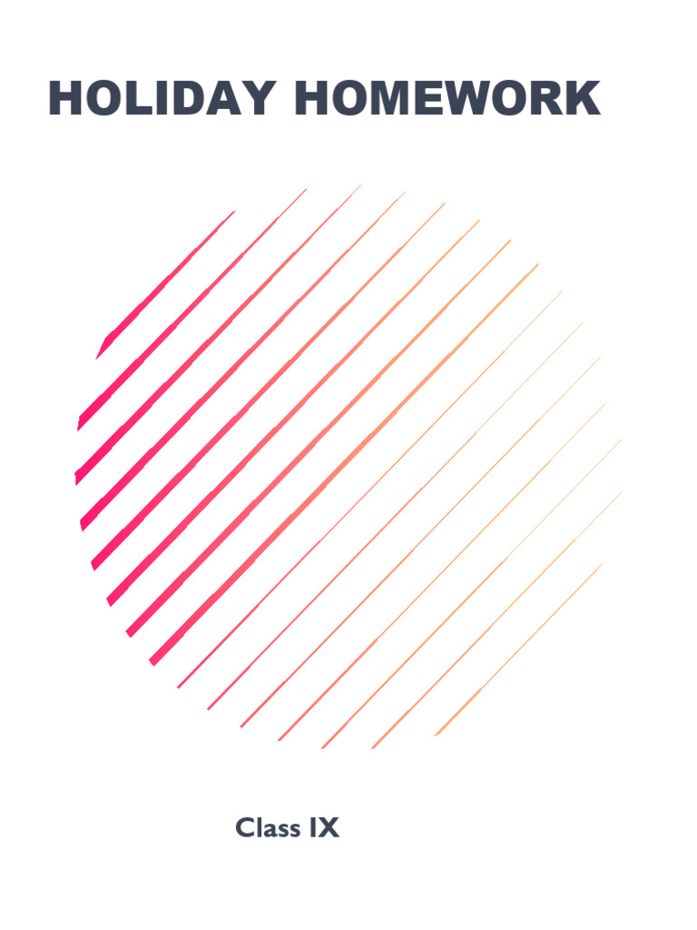 9th Holiday Homework | PDF