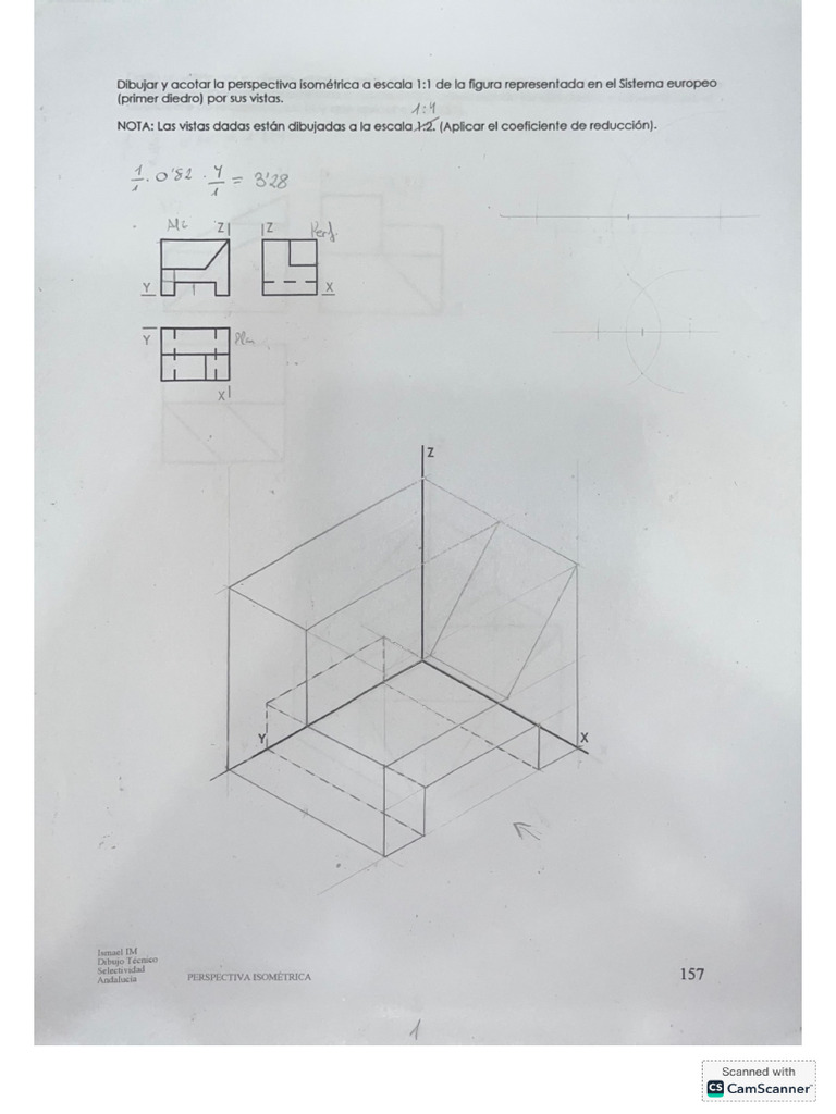 Axonométrico (Isométrico y Normalizacion) 2º Bach | PDF