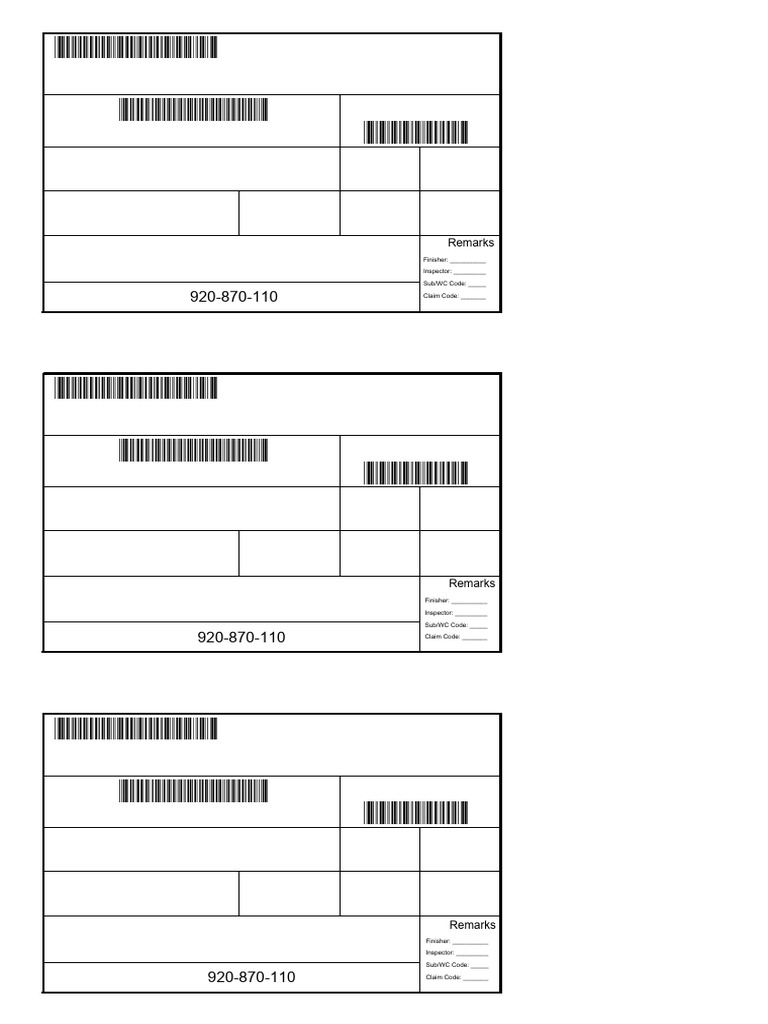 PH Format 920-870-110 Plastic Label | PDF