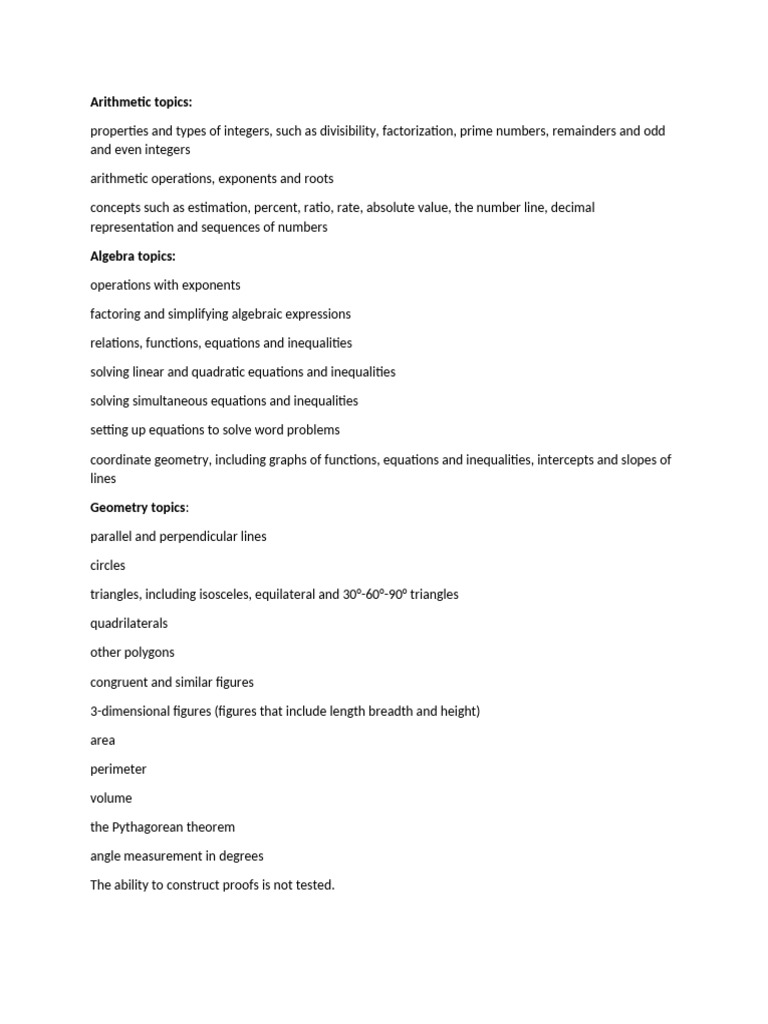 Gre Topics Quant | PDF