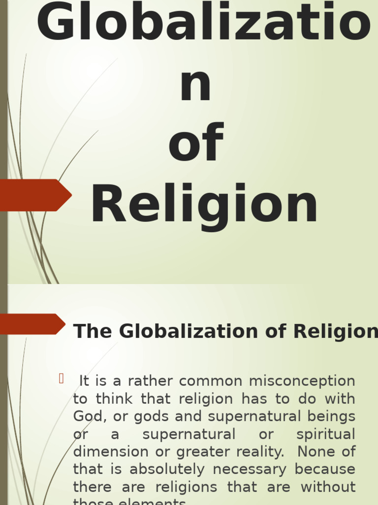 Globalization's Impact on Religion | PDF | Monotheism | Christian ...